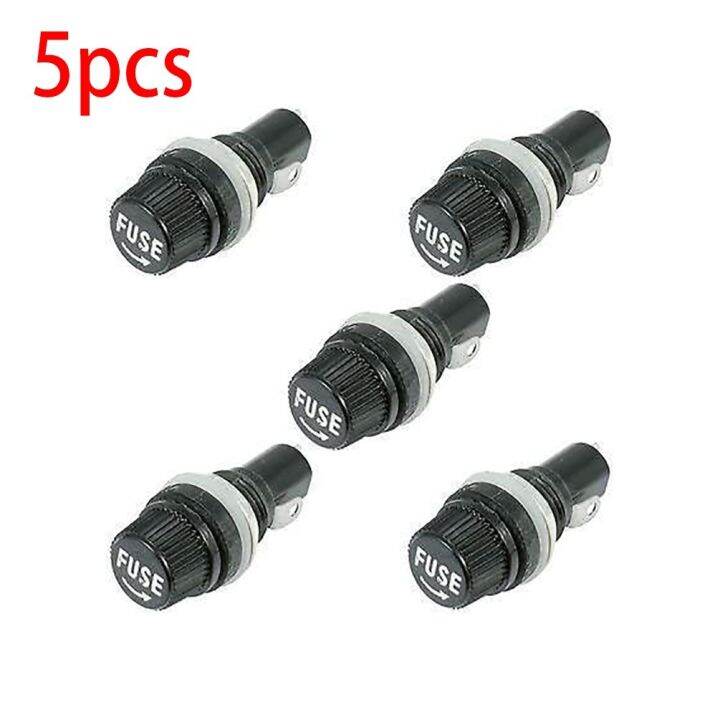 5x Panel Mount Chassis Fuse Holder 5x20mm Glass Fuse 10a 250v | Lazada PH