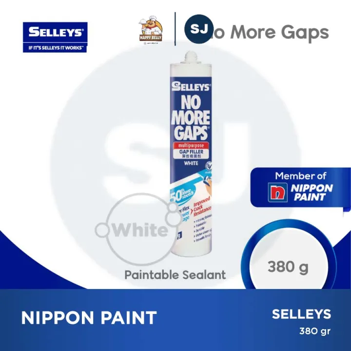 SELLEYS NO MORE GAPS -380g- SEALANT AKRILIK NIPPON PAINT | Lazada Indonesia