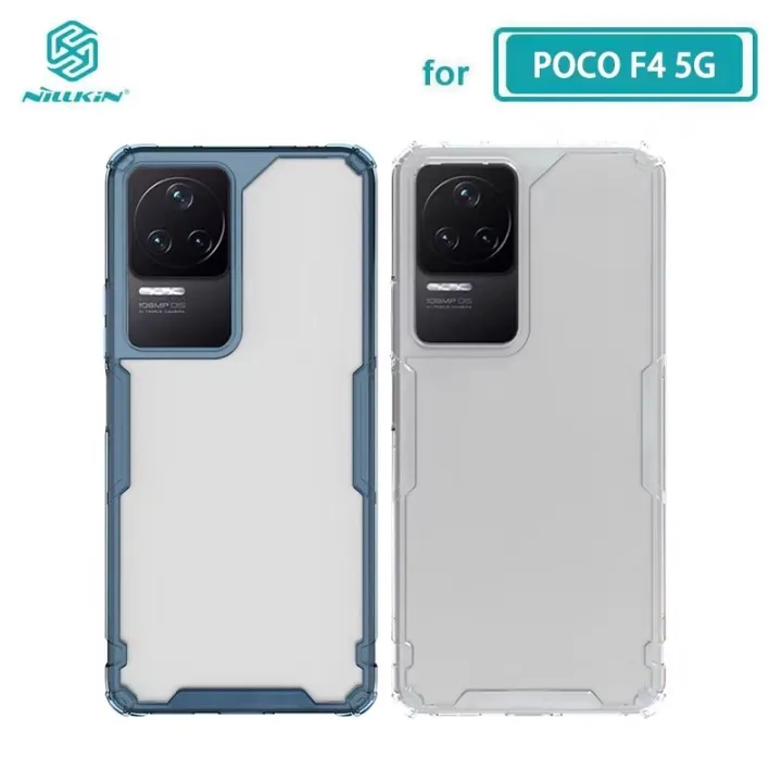 POCO F4 5G Case ORIGINAL NILLKIN Nature Pro Transparent Shockproof Case ...