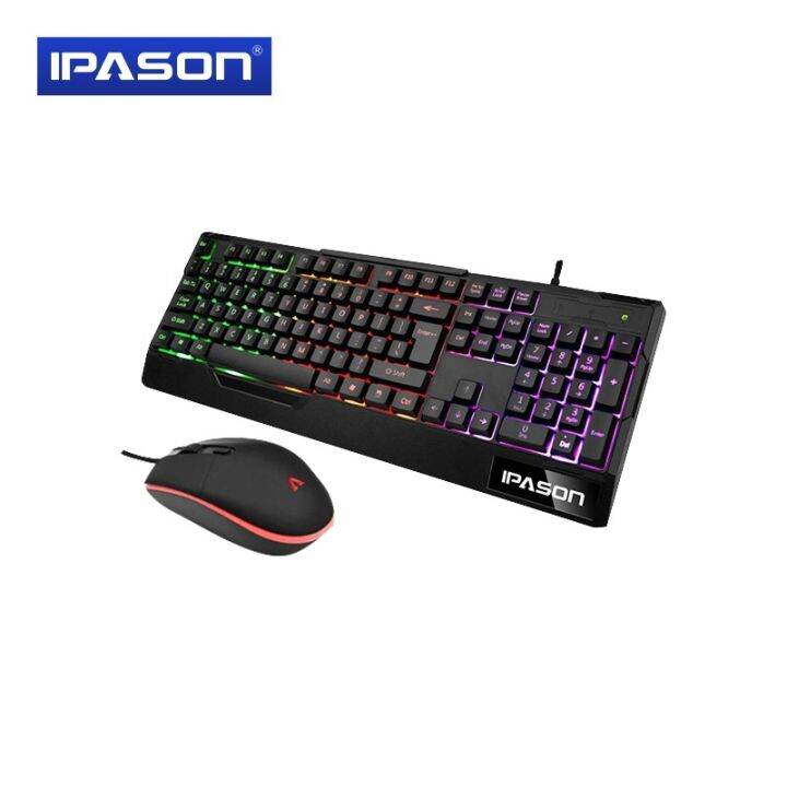 Ipason Led Wired Gaming Keyboard Mouse | Lazada PH