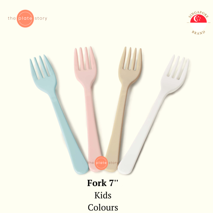 The Plate Story -4 Pcs Children Fork Set - Mixed Colours - Unbreakable ...