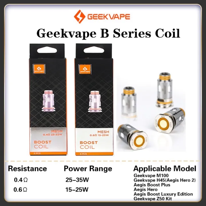 5pcs Geekvape Aegis Boost Coil Occ For Boost Plus/Hero/Luxuy/ Has an ...