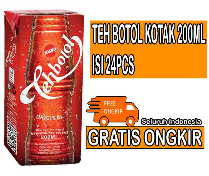 Teh botol Sosro kotak 200 ml isi 24 Pcs | Lazada Indonesia