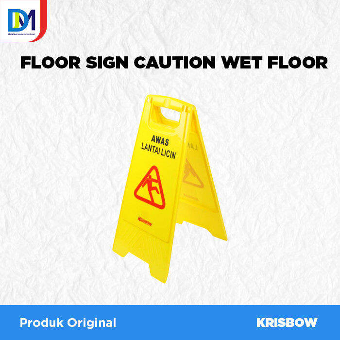 Awas Lantai Licin Krisbow Floor Sign Caution Wet Floor Produk Original ...