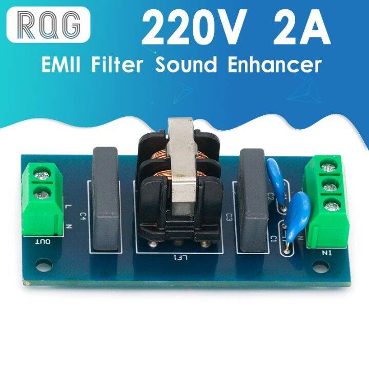 EMI Filter Sound Filter Socket 220V 2A EMI Filter Module Power Board ...