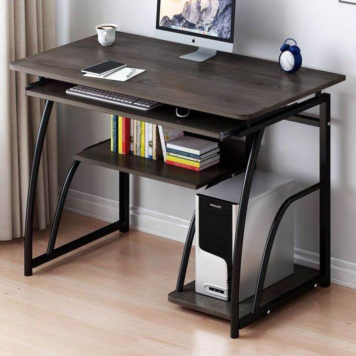 【local stock】 Computer desktop table with keyboard holder home Office ...