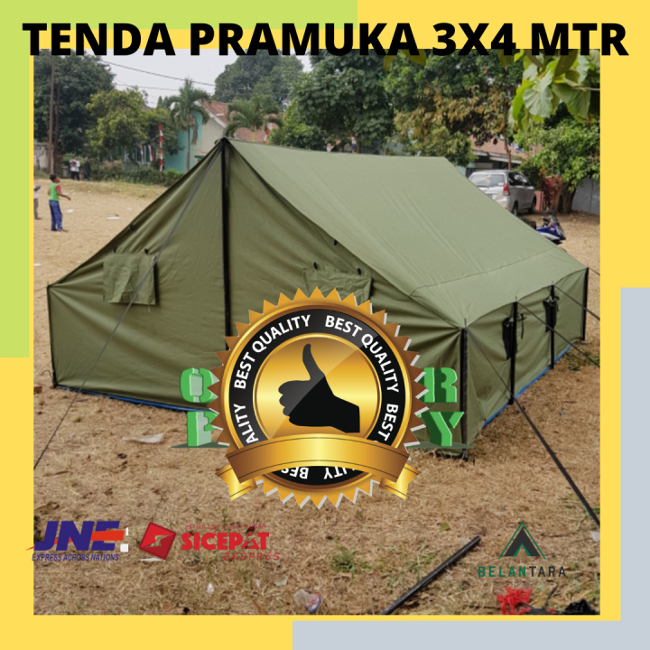 Tenda Pramuka ukuran 3x4 meter d 300 korea tanpa tiang | Lazada Indonesia