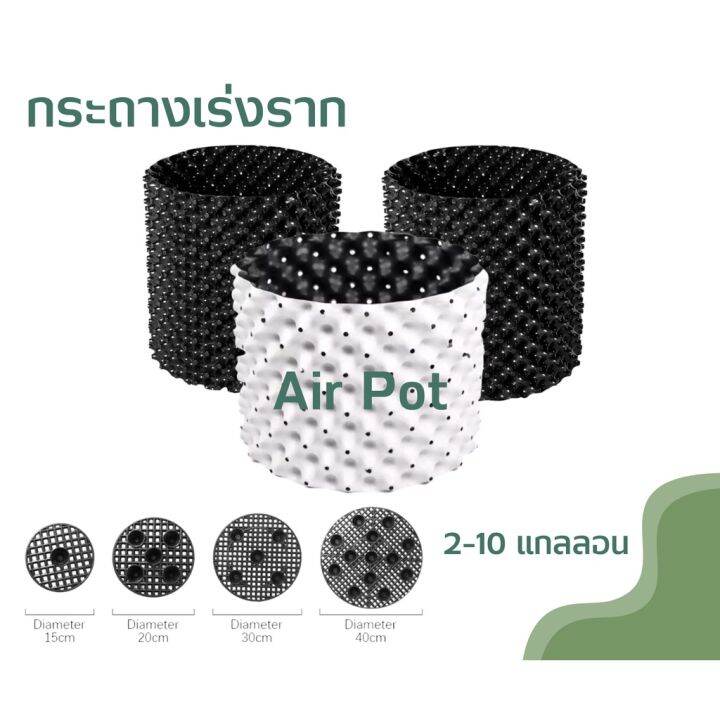 กระถางแอร์พอต Air Pot กระถางเร่งราก กระถางมีรู กระถางปลูกต้นไม้ กระถาง ...
