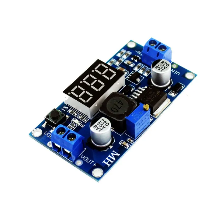 FRACTALIST Step Down LM2596 DC DC LED Display Adjustable Voltmeter Power Supply Step-Down ...