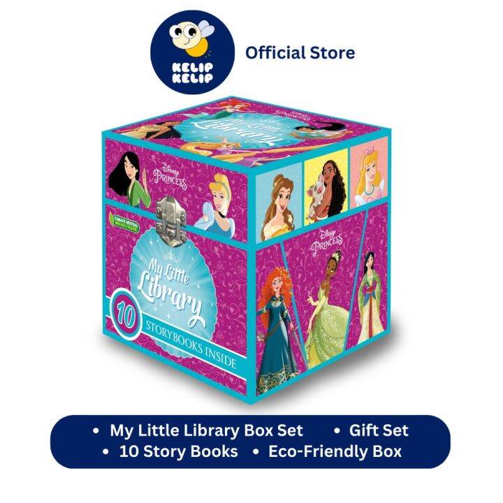 Disney Princess My Little Library Book Gift Set Box With 10 Storybooks ...