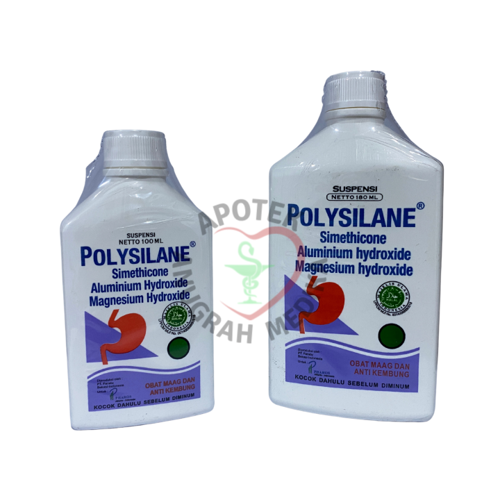 Polysilane Susp / Kembung / Sakit Maag / Gastritis 180 ML | Lazada ...