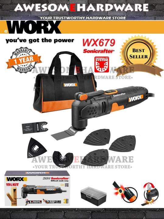 WORX WX-679 250W OSCILLATING MULTI-TOOL CUTTER | Lazada