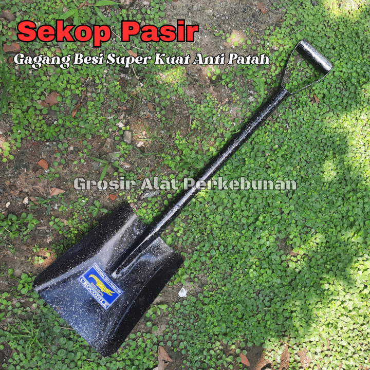 Sekop Pasir Gagang Besi - Skop Cap Crocodile Super Kuat - Sekop Gagang ...