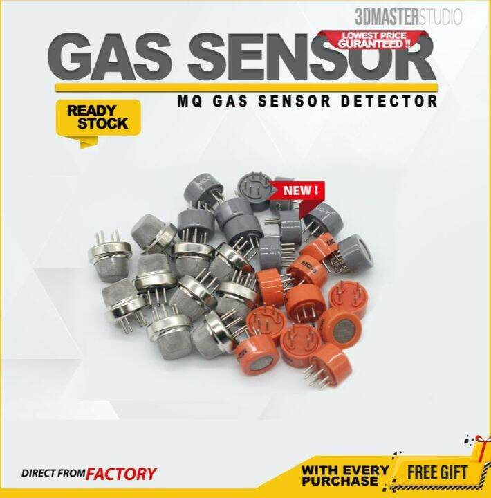 MQ Gas Detector Sensor MQ-2 MQ-3 MQ-4 MQ-5 MQ-6 MQ-7 MQ-8 Smoke Alcohol ...