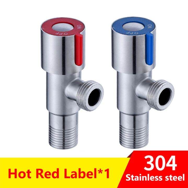 304 Stainless Steel Angle Valve Hot Cold Water 1/2 Inch DN15 Inlet ...