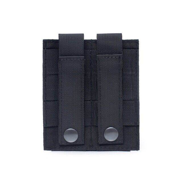 Molle System Tactical Pistol Double Magazine Pouch Molle Clip Military ...