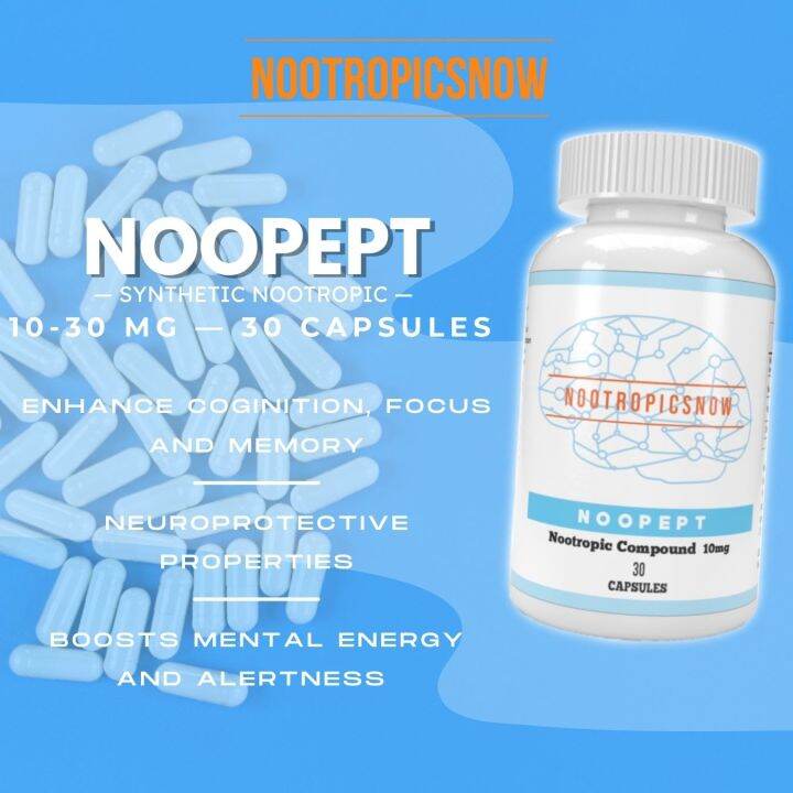 Nootropicsnowph Store Noopept 10mg (30 capsules, 30 servings) Nootropic ...