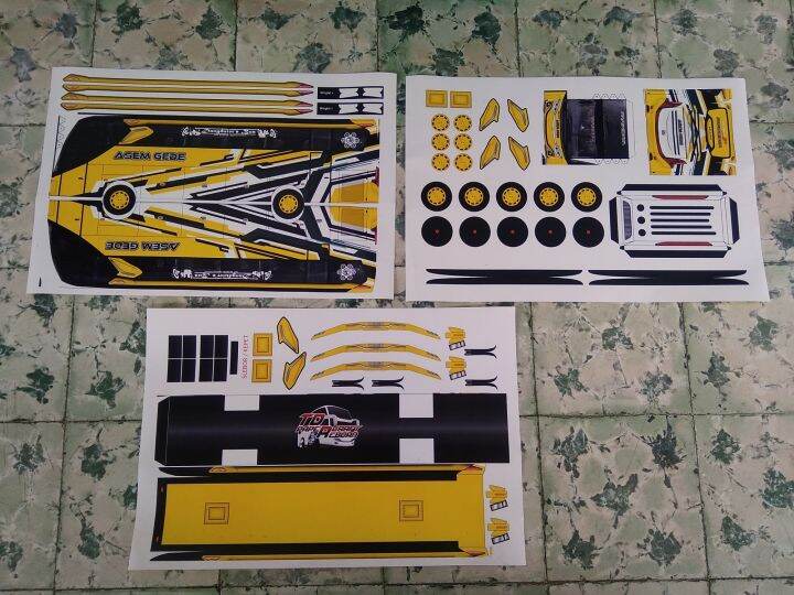 Lembaran PaperCraft Bus Asem Gede JB3+ Voyeger Skala 1:30 | Lazada ...