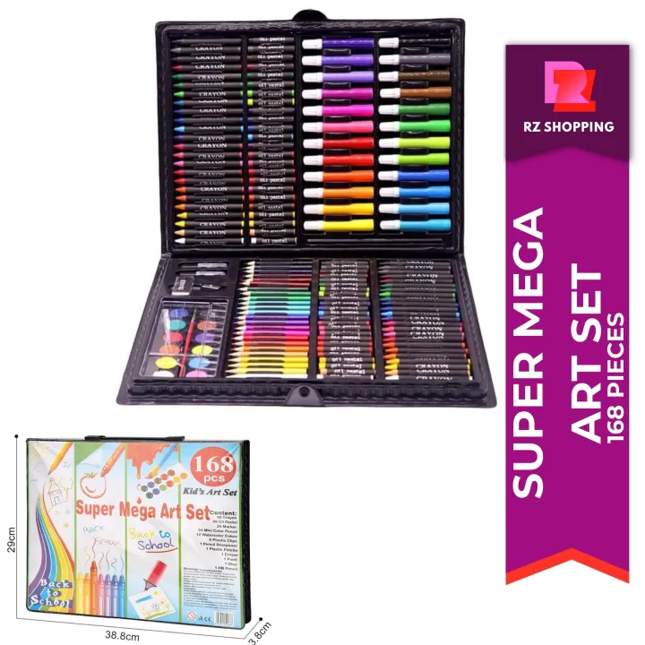 Deluxe Art Set for Kids Ideal Beginner Artist Kit Includes 168 Pieces ...