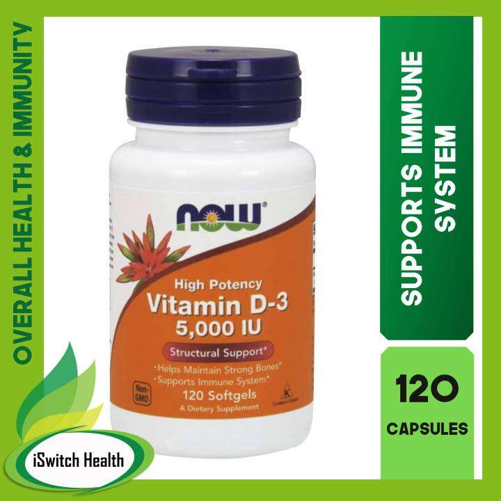NOW Foods Vitamin D-3 (5,000 IU) | Now official store | Now Vitamin D ...
