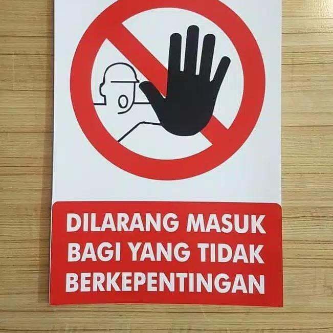 stiker rambu ukuran 30x30, terlaris, gambar sesuai difoto | Lazada ...