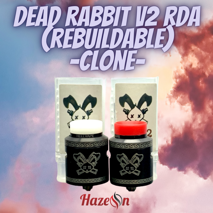 HELLVAPE DEAD RABBIT V2 RDA (1:1) 24MM REBUILDABLE ATOMIZER | Lazada PH