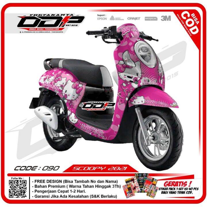 DECAL SCOOPY FULLBODY STAYLIST VARIASI AKSESORIS DEKAL STIKER STRIPING ...
