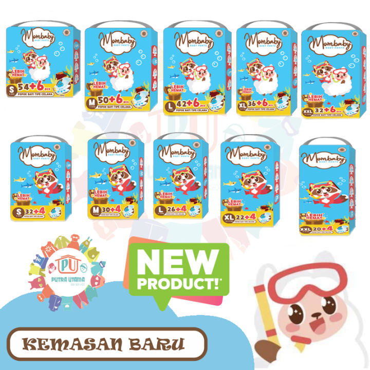 POPOK BAYI \ POPOK PANTS \ PAMPERS MOMBABY JUMBO \ POPOK SEKALI PAKAI ...