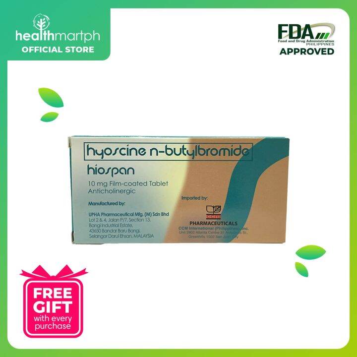 60% OFF! Hiospan (10 tablets) Hyoscine n-butylbromide 10mg | Abdominal ...