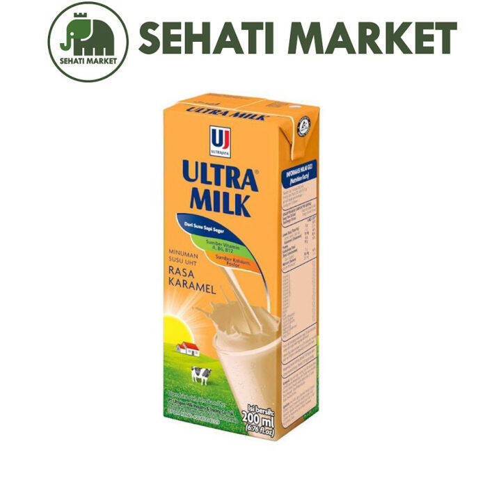 ULTRA MILK SUSU UHT RASA KARAMEL 200ml | Lazada Indonesia