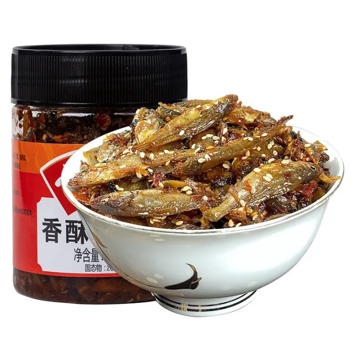 XUPAI Hunan Specialty Farmhouse Small Mandarin Fish Bottled Chili Sauce ...