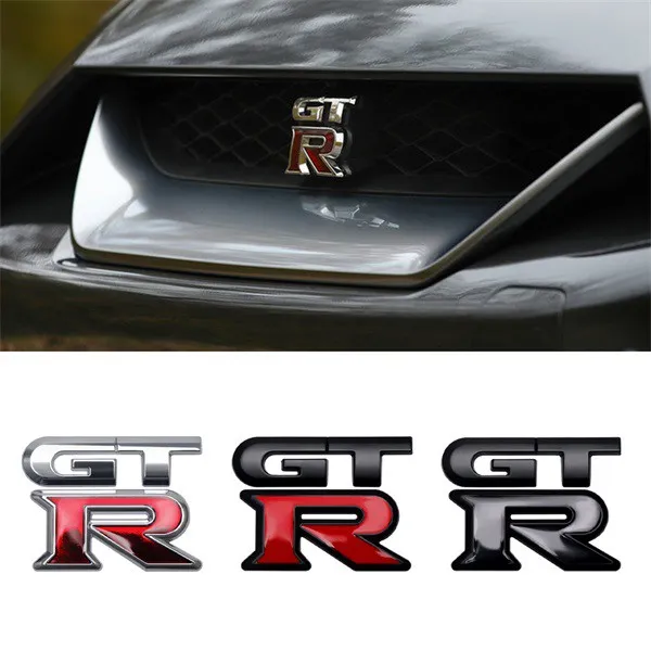 NEW 1 x Metal GTR Logo NISSAN GTR Car Auto Decorative Rear Trunk Emblem ...