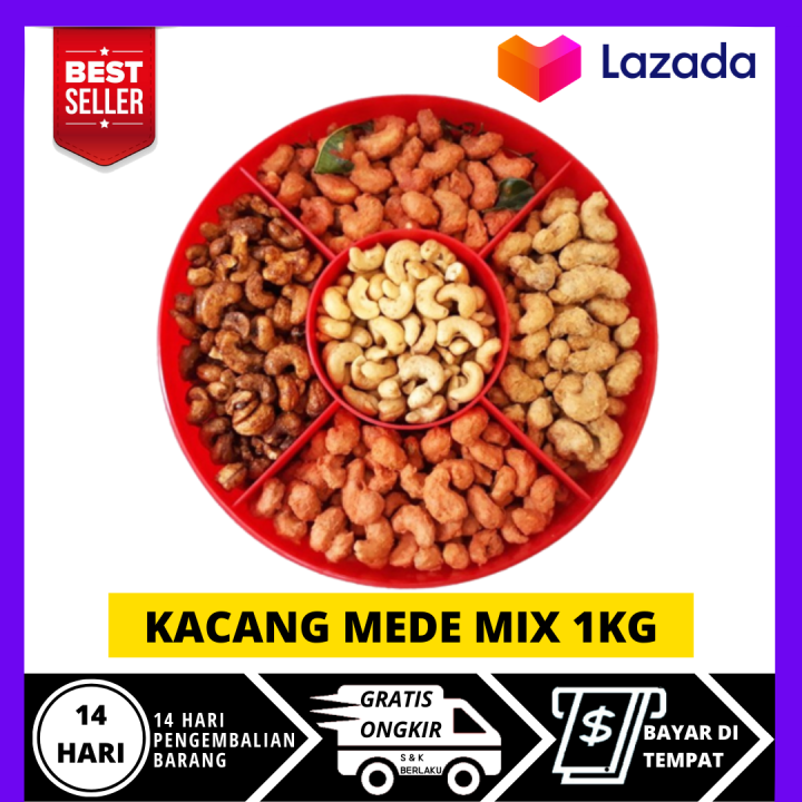 - Kacang Mete Kacang Mede Toples Skat 5 Varian Rasa Mix 1kg Rasa Madu ...