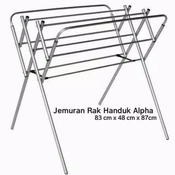 Jemuran Handuk / Jemuran Alumunium Alpha | Lazada Indonesia