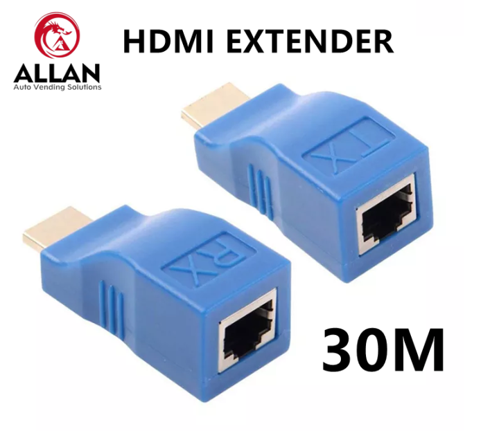 1Pair ALLAN 1080P HDMI Extender RJ45 Ports LAN Network 4K HDMI ...