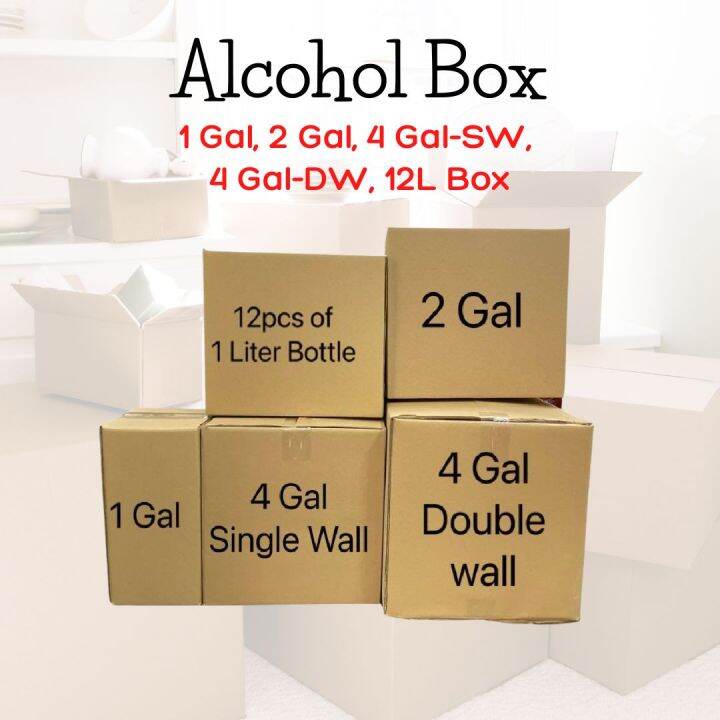 Alcohol Box Set of 10 pcs Corrugated Carton Box | Lazada PH