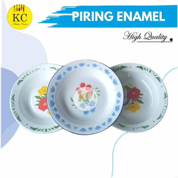 Piring Seng Piring Enamel Piring Jadul Kembang | Lazada Indonesia