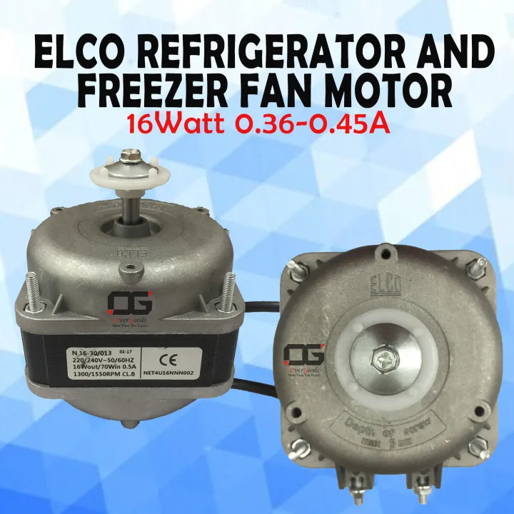 Refrigerator FAN MOTOR 16W-60W EURO TYPE / CHILLER / FREEZER / FRIDGE ...