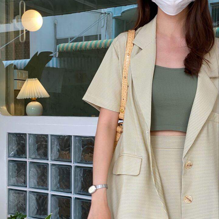 5pm.sun | linguine top : เสื้อสายเดี่ยวผ้า ribbed knit เนื้อนุ่ม ...