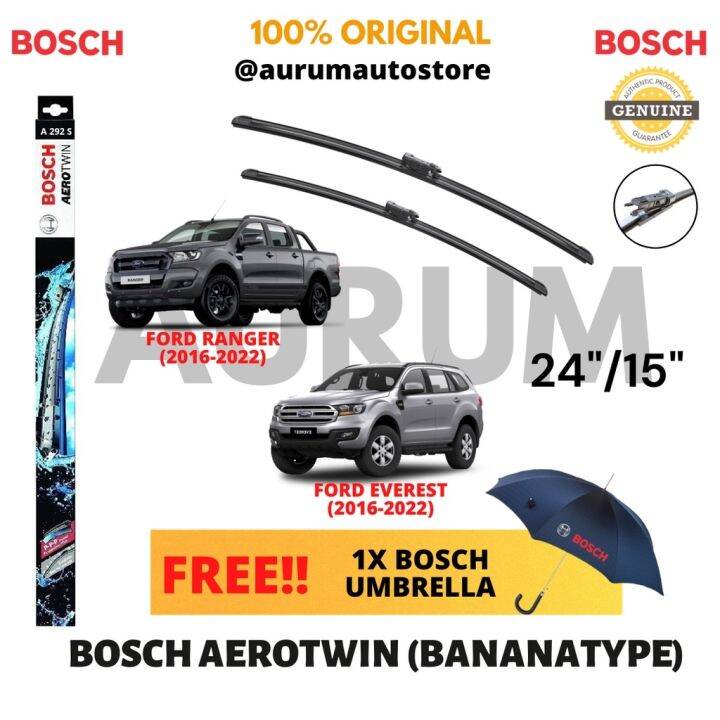 Bosch Aerotwin wiper Blade set for Ford Ranger(2015-Present) and Ford Everest(2015-present ...