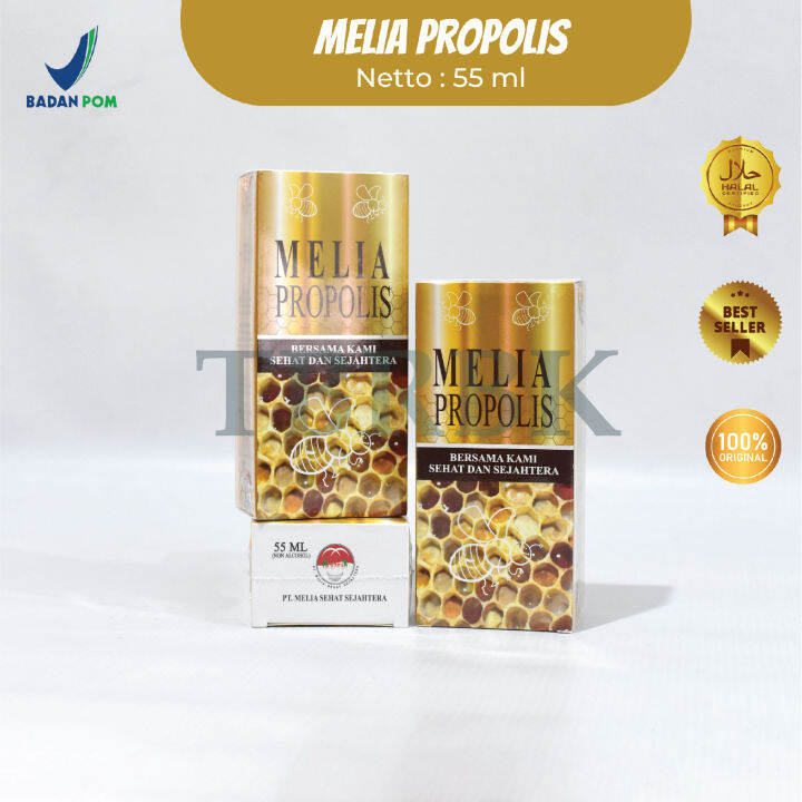 Propolis Melia Asli- Propolis 1 Botol 55ml Obat Imun Propolis Original ...