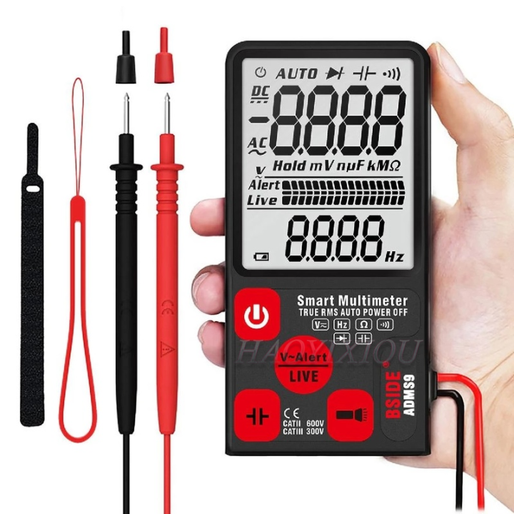 ADMS9 Automatic LCD Display Digital Multimeter 3.5 "LCD 3-Line Display ...