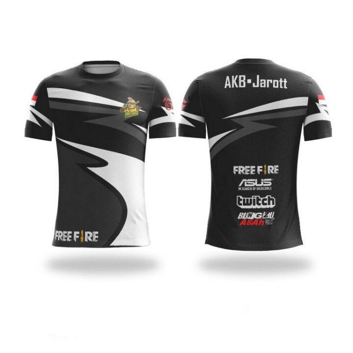 Kaos Baju Jersey Gaming Esport Free Fire FF Mobile Legend ML PUBG ...