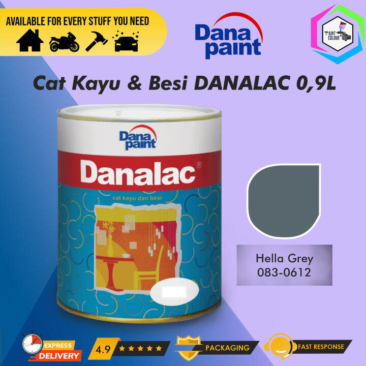 Cat kayu Dan Besi DANALAC Hella Grey 083 - 0612 | Lazada Indonesia