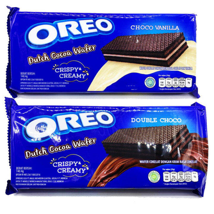Oreo Dutch Cocoa Wafer (140.4g) - Double Choco / Choco Vanilla | Lazada