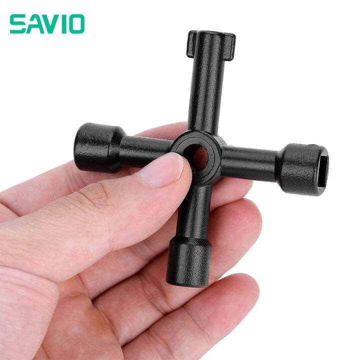 SAVIO 4 In 1 Cross Switch Key Wrench, Universal Cross Triangle Wrench ...