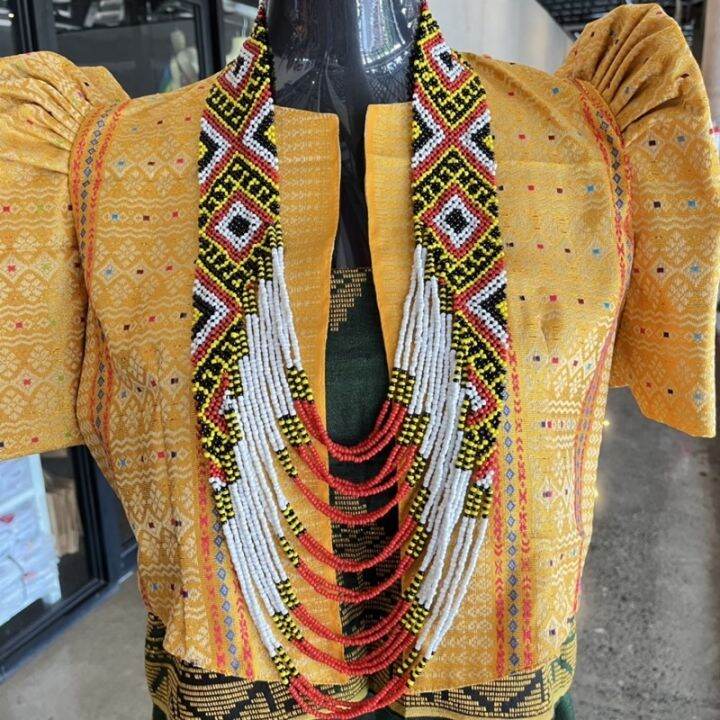 ☁ Ethnic Manobo Tboli 8 layers Necklace Beaded Necklace Traditional ...