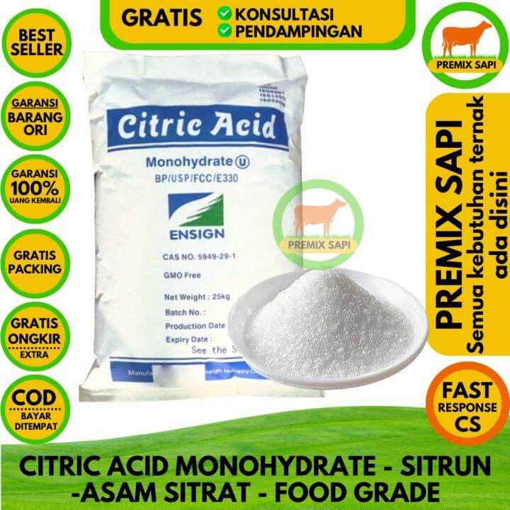 CITRIC ACID - Sitrun - Food grade - Sitrun Makanan - Asam Sitrat ...
