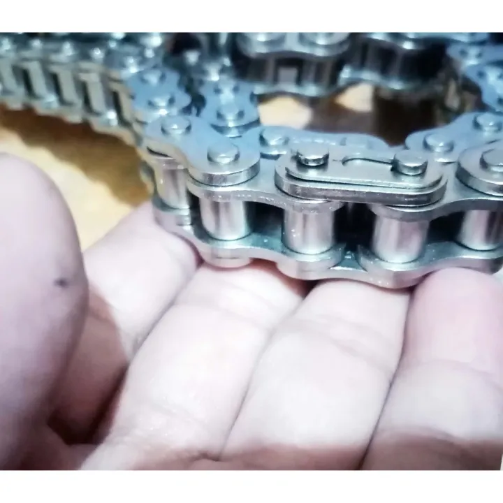 RF STM Mc2 428 STM Univrsal Motor DRIVE CHAIN SILVER Chrome, 100 Heavy ...