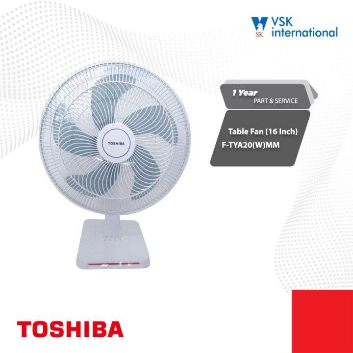 Toshiba Cyclone Series Table Fan (16") F-TSA20(G)MY | Lazada